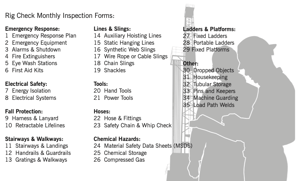 8 Practices for Documenting NIOSH-Compliant Rig Inspections