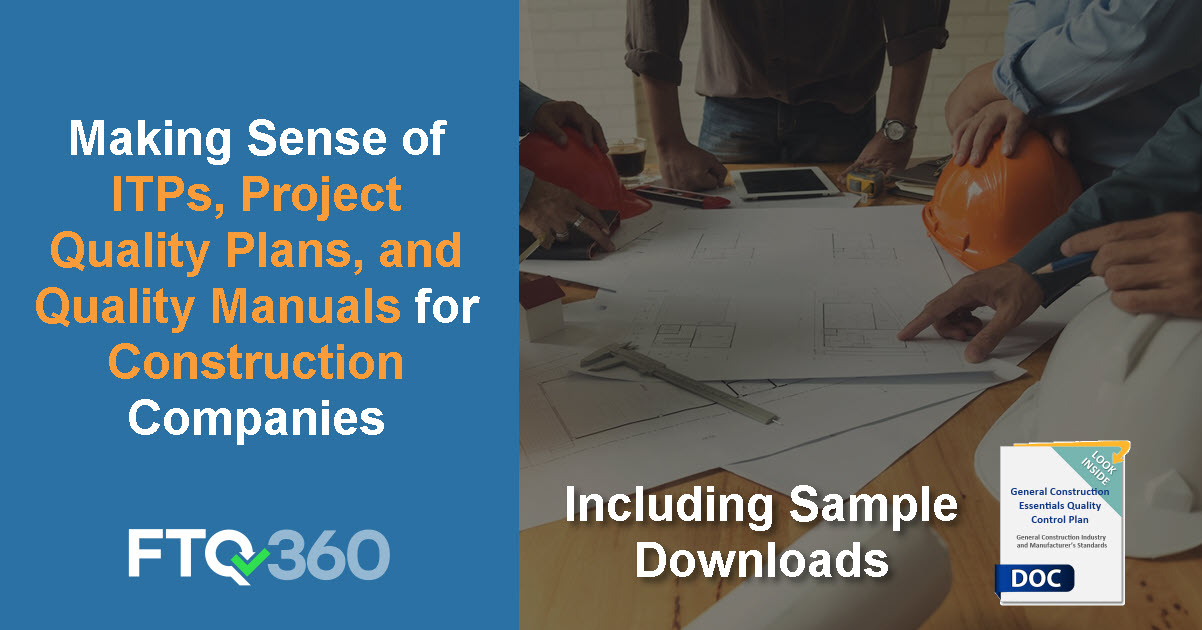 How to Master QAQC: ITPs, Project Quality Plans, and Quality Manuals